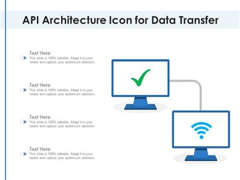 Api Architecture Icon For Data Transfer Presentation Graphics