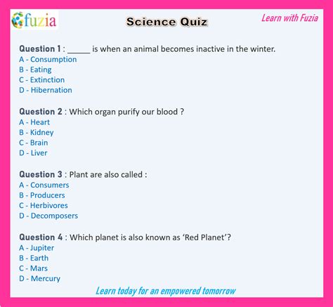 Top 10 Science Quiz Questions And Answers At Dustin Richards Blog