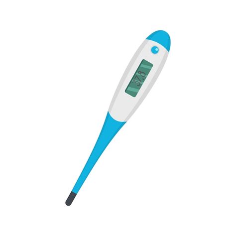 Premium Vector Digital Thermometer Icon Flat Illustration Of Digital