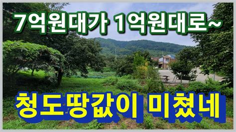 변경 청도군 화양읍 7억원대에서 1억원 후반대로 떨어져 법원경매 로 취득하면 청도땅 효자 효녀가 되겠네요 Youtube