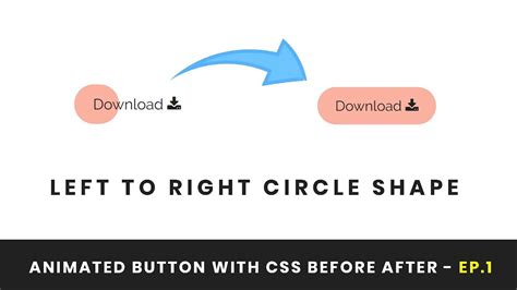 Circle Shape Left To Right Animated Button With Css Before After Ep