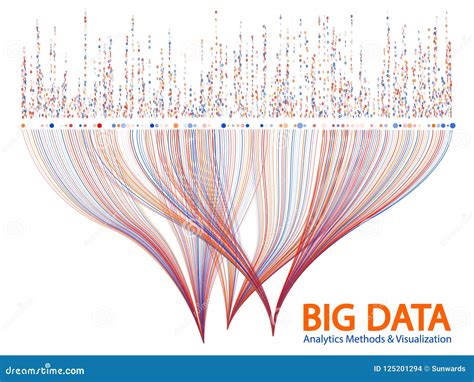 big data visualization concept vector stock vector illustration of numbers particle 125201294