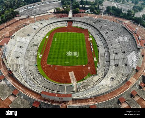 Aerial View Of The University Olympic Stadium Home Of The Soccer Team