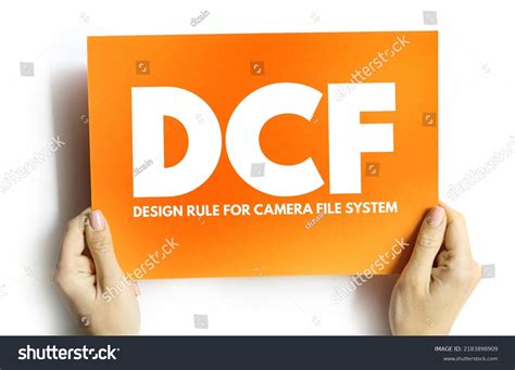 Dcf Design Rule Camera File System Stock Photo Shutterstock