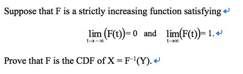 Solved Suppose That F Is A Strictly Increasing Function