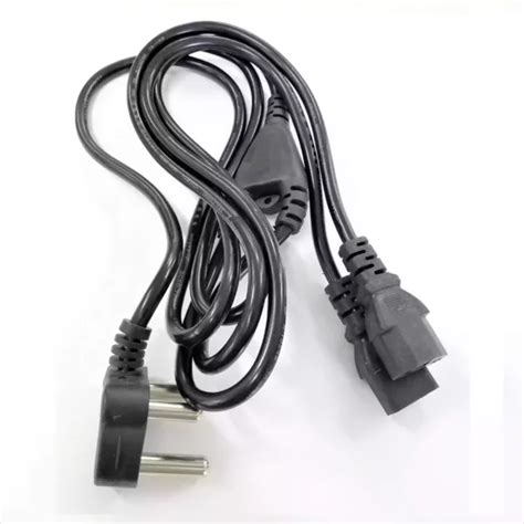 1 8 meter 220 volt sa plug 3 pin to dual kettle split plug c13 iec