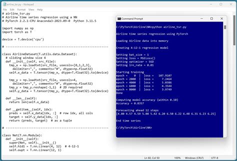 Time Series Regression Using A Standard Neural Network With Pytorch