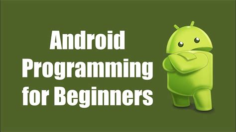 introduction to android programming tutorial 1 youtube