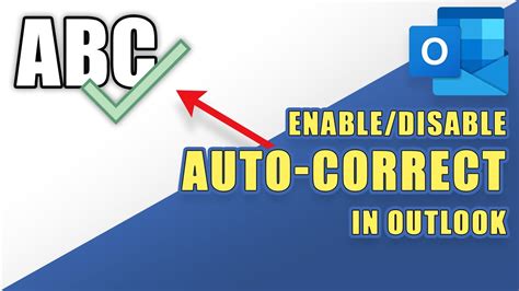 Outlook How To Enabledisable Auto Correct Easily Youtube