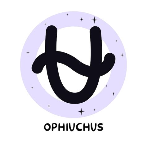 Premium Vector Ophiuchus New Zodiac Sign Ophiuchus Icon Zodiac Icon