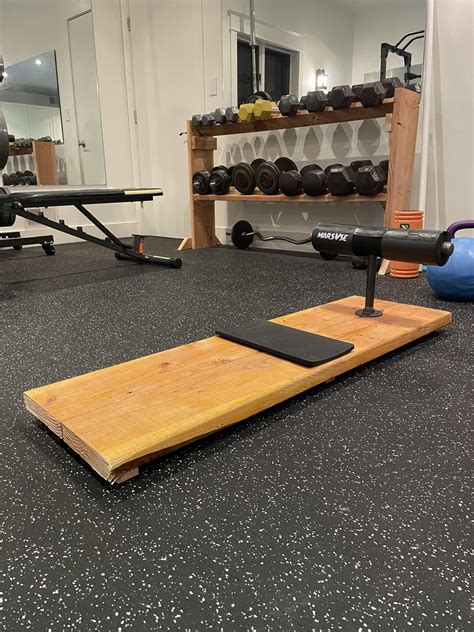 Diy Nordic Hamstring Curl Setup I Just Built 59 In Materials R Homegym