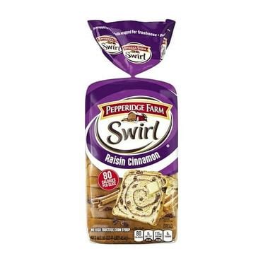 Pepperidge Farm Cinnamon Swirl Bread 16 Oz Thick Sliced Whole Wheat