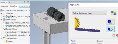 Solved Dynamic Simulation Rotation Translation With Gravity Autodesk Community