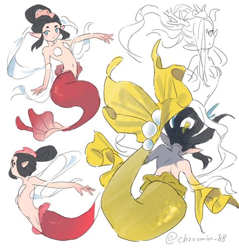 Ningyo Youkai Watch Yaobikuni Youkai Watch Youkai Watch Highres 2girls Artist Name