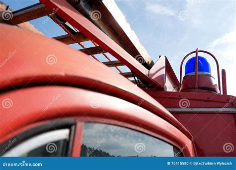 Blue Emergency Vehicle Lighting Stock Photo Image Of Bluelight Blue 75415580
