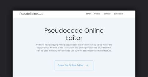 Pseudoeditor Online Pseudocode Editor With Compiler And Syntax