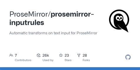 Github Prosemirrorprosemirror Inputrules Automatic Transforms On