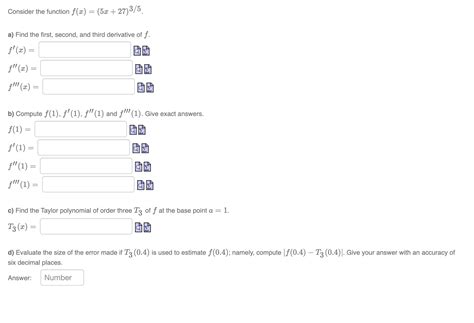 Solved Consider The Function F X 5x 27 35 A ﻿find The
