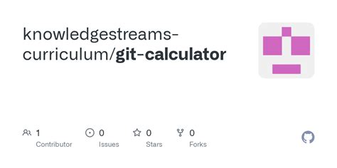 GitHub Knowledgestreams Curriculum Git Calculator