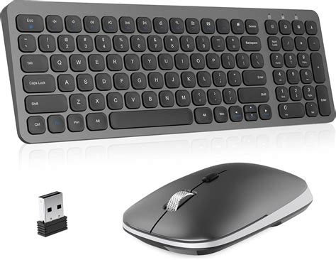 cimetech wireless keyboard and mouse combo compact full size wireless keyboard and mouse set