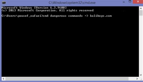 7 کد مخرب در محیط Cmd ویندوز