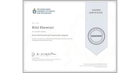 Bilel Khemissi On Linkedin Angular Angularjs Coursera University