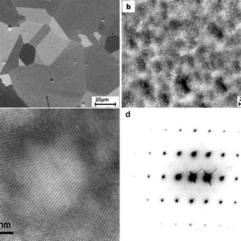Microstructure Of The Da Sample A Low Magnification Sem Image B