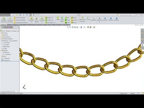 SolidWorks tutorial Chain 3d çizimler Çizimler
