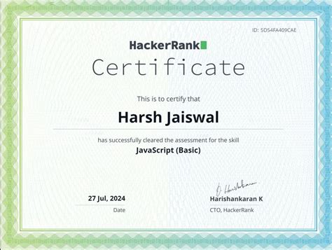 Harsh Jaiswal On Linkedin Im Happy To Share That Ive Obtained A New