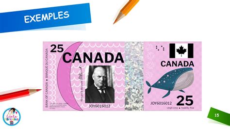 École Et Bricoles Création Dun Billet De Banque Canadien