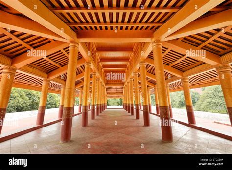Interior Of The Mandalay Palace Myanmar The Last Royal Palace Of The Last Burmese Monarchy