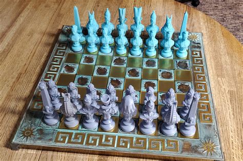 3d Printable Egyptian Chess Alive Vs Dead By Martín Haurane