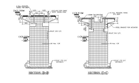 Foundation Section Detail Is Given In This Autocad 2d Dwg Drawing File Download The Autocad 2d