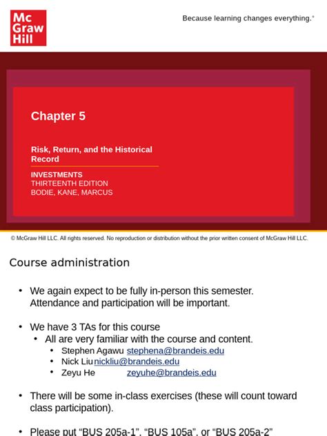 Lecture 1 Single Asset Statistics Pdf Standard Deviation Real