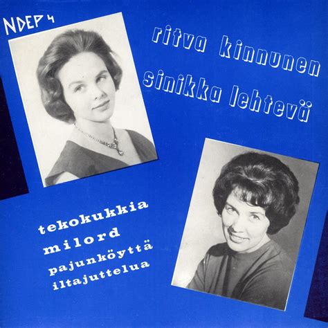 ‎ritva Kinnunen Ja Sinikka Lehtevä Ep Album By Ritva Kinnunen
