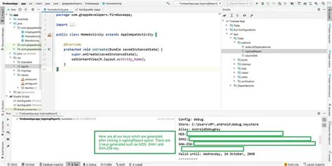 How To Generate SHA1 MD5 And SHA 256 Keys In Android Studio GeeksforGeeks