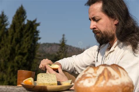 Long Haired Nerd On The Computer With Beautiful Woman Stock Image Image Of Computer Home