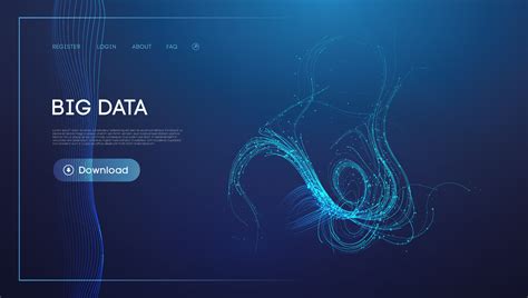 Abstract Data Stream Visualization In Blue With Flowing Lines 42407690 Vector Art At Vecteezy