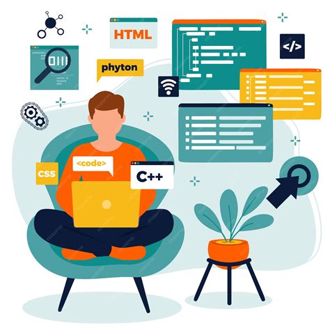 Premium Vector Back End Development Concept