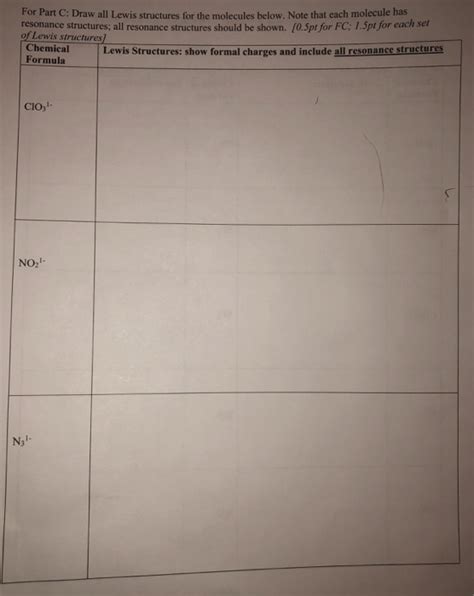 Solved For Part A Draw The Best Lewis Structures For The