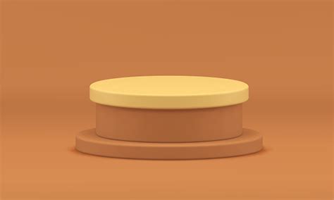 베이지색 연단 3d 플랫폼 실린더 쇼케이스 소매 상품 디스플레이 현실적인 벡터 일러스트레이션 0명에 대한 스톡 벡터 아트 및
