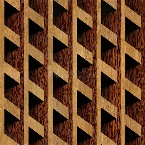 Abstract Paneling Pattern Seamless Background Wood Texture Stock Illustration Illustration