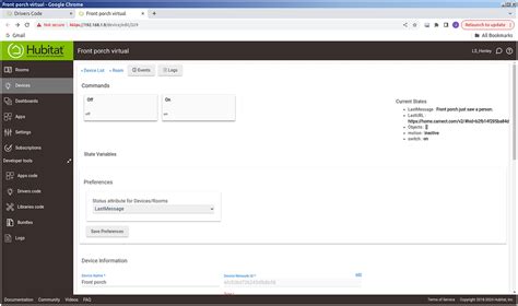 camect driver not causing hubitat action ⚙️ custom apps and drivers