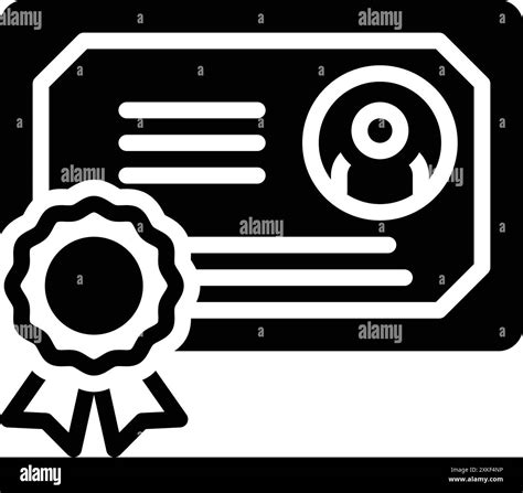 Icon Certificate Qualification Cut Out Stock Images And Pictures Alamy