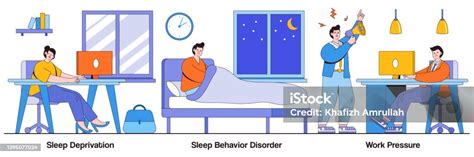 수면 부족 및 행동 장애 사람들 캐릭터 일러스트 팩과의 작업 압력 잠자기에 대한 스톡 벡터 아트 및 기타 이미지 잠자기 피곤한 기진맥진 Istock