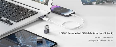 Amazon Com Syntech Usb C Female To Usb Male Adapter Pack Of Travel Must Haves Aluminum Usb
