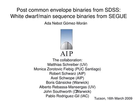Ppt Post Common Envelope Binaries From Sdss White Dwarf Main Sequence Binaries From Segue