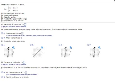 Solved The Function F Is Defined As Follows Ifx0 A Find