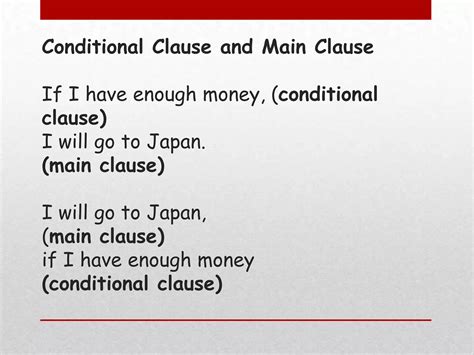 If Clause Conditional Sentence Ppt