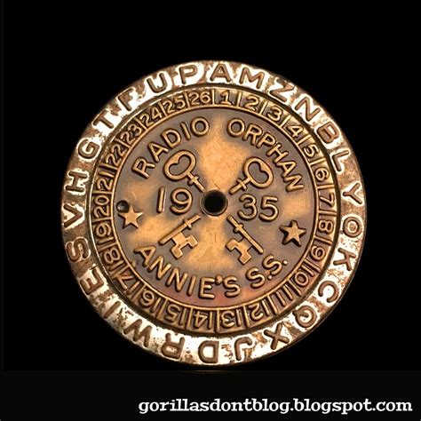 Gorillas Dont Blog Orphan Annie Decoder Badges